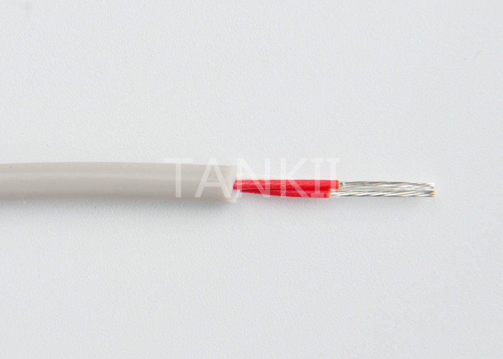 Red White 24AWG RTD Thermocouple Cable PT100 Cable 7 * 0.2mm With 3 ...