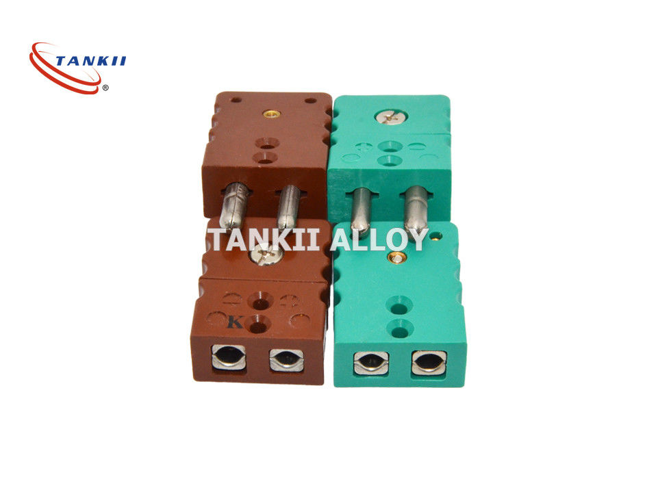 Polarized Solid Pin 16A J Type Thermocouple Connector ANSI