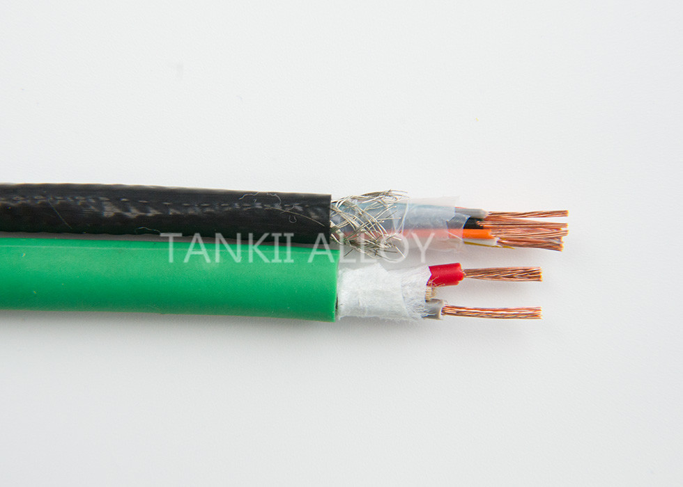 Type K J T Thermocouple Extension Cable Insulated PTFE / Fiberglass ...